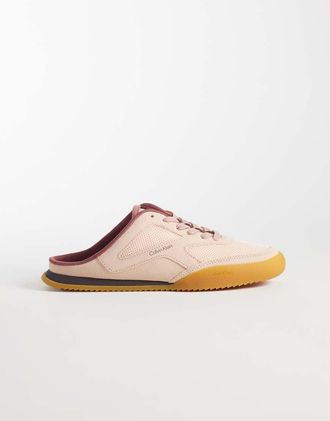 Calvin Klein Mules de course en maille - Vieux rose