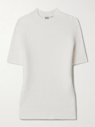 Toteme Oberteil Aus Boucl&eacute; Aus Einer Biobaumwollmischung - Ecru