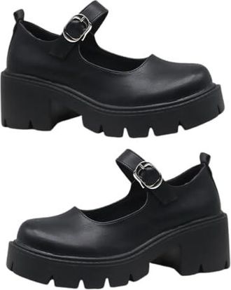 Hemoton Chaussures Rondes pour Femmes Talons Compens&eacute;s Chaussures &Eacute;l&eacute;gantes Et Facile &agrave; Enfiler