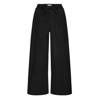 Ichi Wide Hosen - - Trousers - Damen - Schwarzk - 2XL