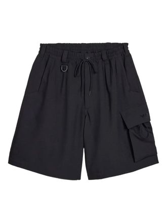 Yohji Yamamoto Sport Uniform carfo shorts - Schwarz