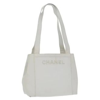 Chanel Pre-owned Cuir sacs-chanel - Femme - Pre-owned - Blanc - Taille: ONE Size