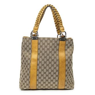 Gucci Crossbody Bags - Vertical Bamboo Bar Shopper Tote - Gr. unisize - in Gelb - für Damen