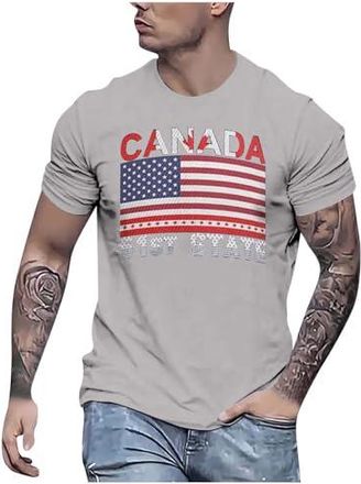 Generic T-shirts d&eacute;t&eacute; pour hommes tendance et d&eacute;contract&eacute;s pour la course &agrave; pied 2025, t-shirts amples pour sorties, t-shirts mignons pour hommes, gris clair,