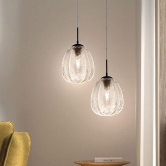 Millumine Suspension En Verre Transparent Menta