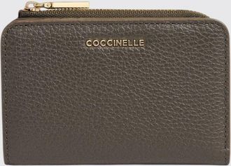 Coccinelle Portefeuille &agrave; deux volets Metallic Soft en cuir grain&eacute;