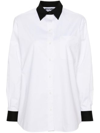 Moschino chemise &agrave; imprim&eacute; graphique - Blanc