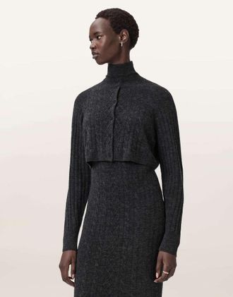 AllSaints Sabine - Robe - Gris anthracite