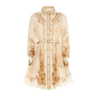 Zimmermann Femme, Robes, Multicolore, Taille: 38 FR Memento Buttoned Mini Dress