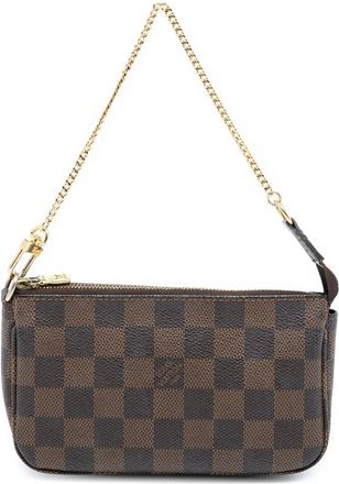 Louis Vuitton Hobo Bags - Damier Ebene Mini Pochette Accessoires - Gr. unisize - in Braun - f&uuml;r Damen