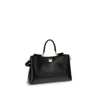Dolce & Gabbana Womens Black Calf Leather Bos Taurus Shoulder Bag