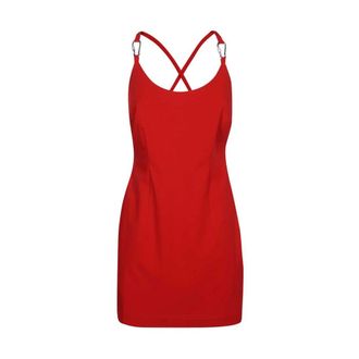 Heron Preston Minikleid mit Logodetail - - Dresses - Damen - Rot - 2XS