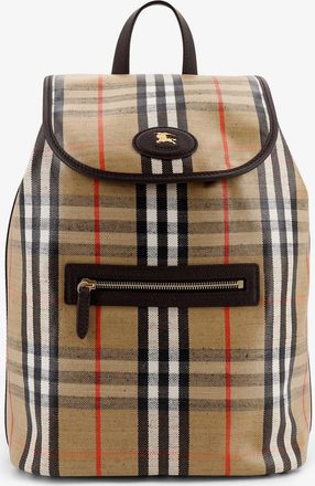 Burberry Highlands coated canvas backpack with front logo - BURBERRY - gender_Man