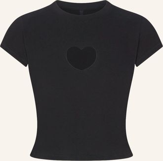 SKIMS Skims Lounge-Shirt Worn In Jersey schwarz