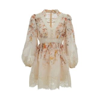 Zimmermann Femme, Robes, Multicolore, Taille: 40 FR Luna Lace Lantern Dress