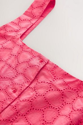 Next Minikleid Mini-Etuikleid mit Knopfleiste, eckiger Ausschnitt (1-tlg)