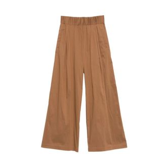 Semicouture Plissierte- weite Hose - - Trousers - Damen - Beige - XL