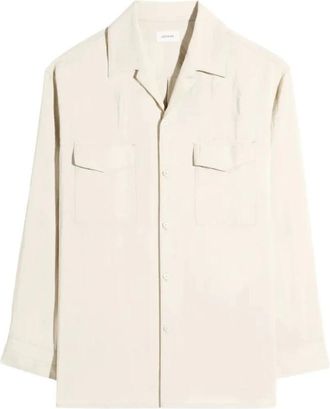 Christophe Lemaire Homme, Vestes, Beige, Taille: S Chemise &agrave; Col Convertible