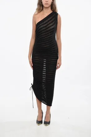 Alaia Enganliegendes One-Shoulder-Kleid Aus Mesh Alaia
