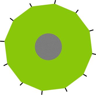 Generic Trampolinzelt - Sonnenschutz - Sonnenschutz und wasserdicht aus Oxford-Gewebe, Plane f&uuml;r Springen, Sportaktivit&auml;ten, Outdoor, Geburtstag und Picknick