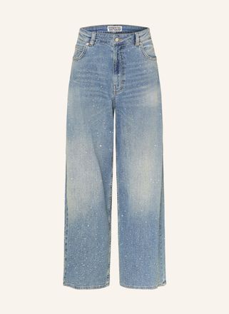 Essentiel Wide Leg Jeans Kactus Mit Schmucksteinen blau