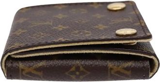 Louis Vuitton unisex, Pre-owned, Brun, Taille: ONE Size Portefeuille compact bi-fold vintage Monogram Pre-owned