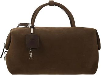 Max Mara Femme, Sacs, Brun, Taille: ONE Size Sac &agrave; main style docteur en su&eacute;dine luxueuse