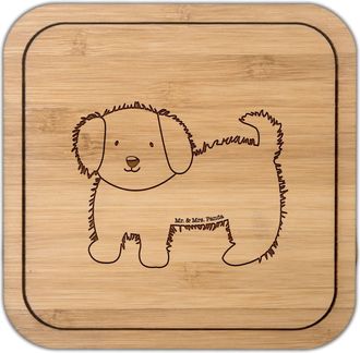 Mr. & Mrs. Panda Untersetzer quadratisch Hund Flauschig - Geschenk, Hunde, Tassenuntersetzer, Niedlich, Blumenuntersetzer, Aus Filz, Sprüche, Filzuntersetzer, Flaschen