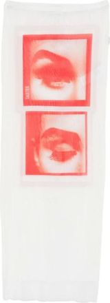 Jean Paul Gaultier Femme, Jupes, Multicolore, Taille: 40 FR Eye Graphic Midi Skirt