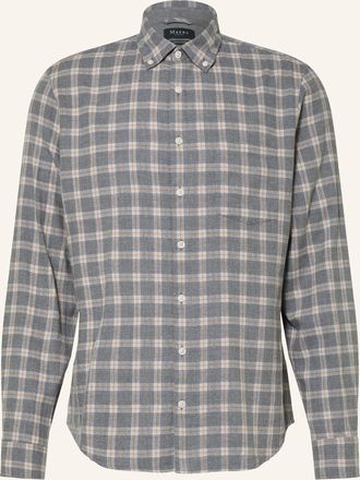 Maerz Maerz Muenchen Flanellhemd Modern Fit grau