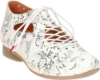 Think Schn&uuml;rschuh Think Guad Schn&uuml;r Schuhe wei&szlig; Blumen gelocht 565