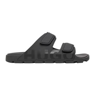 HUGO BOSS Homme, Chaussures, Noir, Taille: 41 EU Sandales Noires &agrave; Double Bride