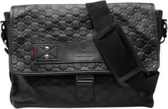 Gucci Sac bandouli&egrave;re vintage doccasion - Femme - Pre-owned - Noir - Taille: ONE Size