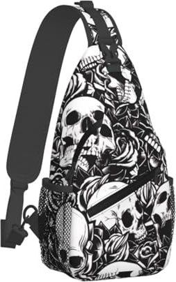 Generic Sacoche Port&eacute; &eacute;paule Cr&acirc;ne R&eacute;glable Sacs &agrave; Bandouli&egrave;re Multifonction Sac &agrave; Dos Militaire pour Homme Femme Voyage