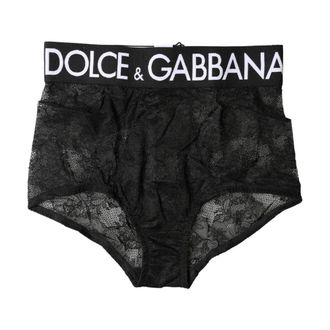Dolce & Gabbana High Waist Logo Girdle Panty - - Underwear - Damen - Schwarzk - S