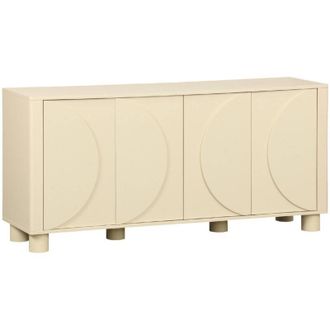 Sweeek Sideboard mit Holzdekor und 4 T&uuml;ren 155 cm