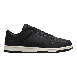 Nike Homme, Chaussures, Noir, Taille: 41 1/2 EU Basket Nike Dunk Low Black Canvas édition limitée