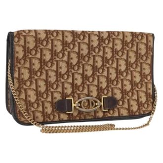 Dior Pre-owned Vintage Canvas Schultertasche - - Pre-owned - Damen - Beige - ONE SIZE