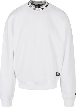 Starter Black Label Herren Starter Jaquard Rib Crewneck White, XXL
