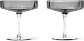 Ferm Living Coupes à champagne Ripple - Set de 2 Ferm Living