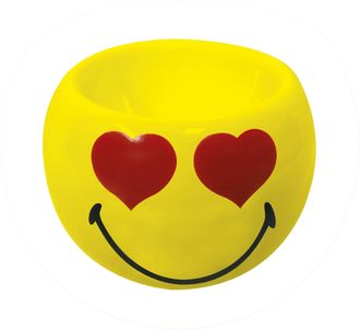Zak designs 6727-4462 Smiley Emoticon Verliebt Eierbecher Gelb