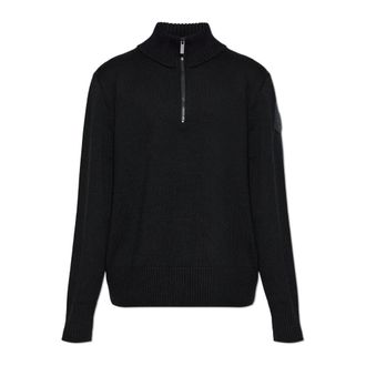 Canada Goose Rosseau 1/4 Zip Sweater - - Knitwear - Herren - Schwarzk - L