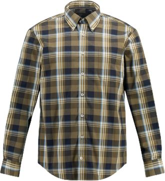 JP1880 Herren gro&szlig;e Gr&ouml;&szlig;en &Uuml;bergr&ouml;&szlig;en Menswear L-8XL Karohemd, Langarm, Buttondown-Kragen, Modern Fit, bis 8 XL tannengr&uuml;n 5XL 820471640-5XL