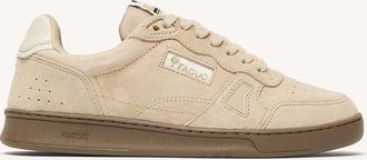 Faguo Baskets en cuir nubuck marron