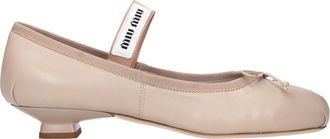 Miu Miu Femmes Ballerines Rose/Cuir Lily Pad