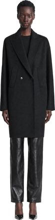 Max Mara Double-Breasted Wool Broadcloth Coat