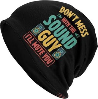 Generic Bonnet Tricoté Ne Vous Frottez Pas À LIngénieur du Son Élégant Knit Cuffed Beanie Léger Knitted Hat pour Ski Femme