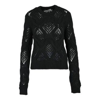 Sportmax Femme, Pulls, Noir, Taille: 42 FR Maglione Tricot