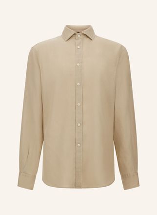 Boggi Milano Boggi Milano Leinenhemd Regular Fit beige