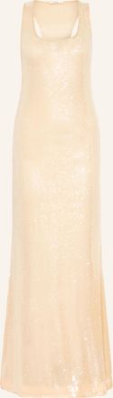 Guess Mesh-Kleid Mit Pailletten beige